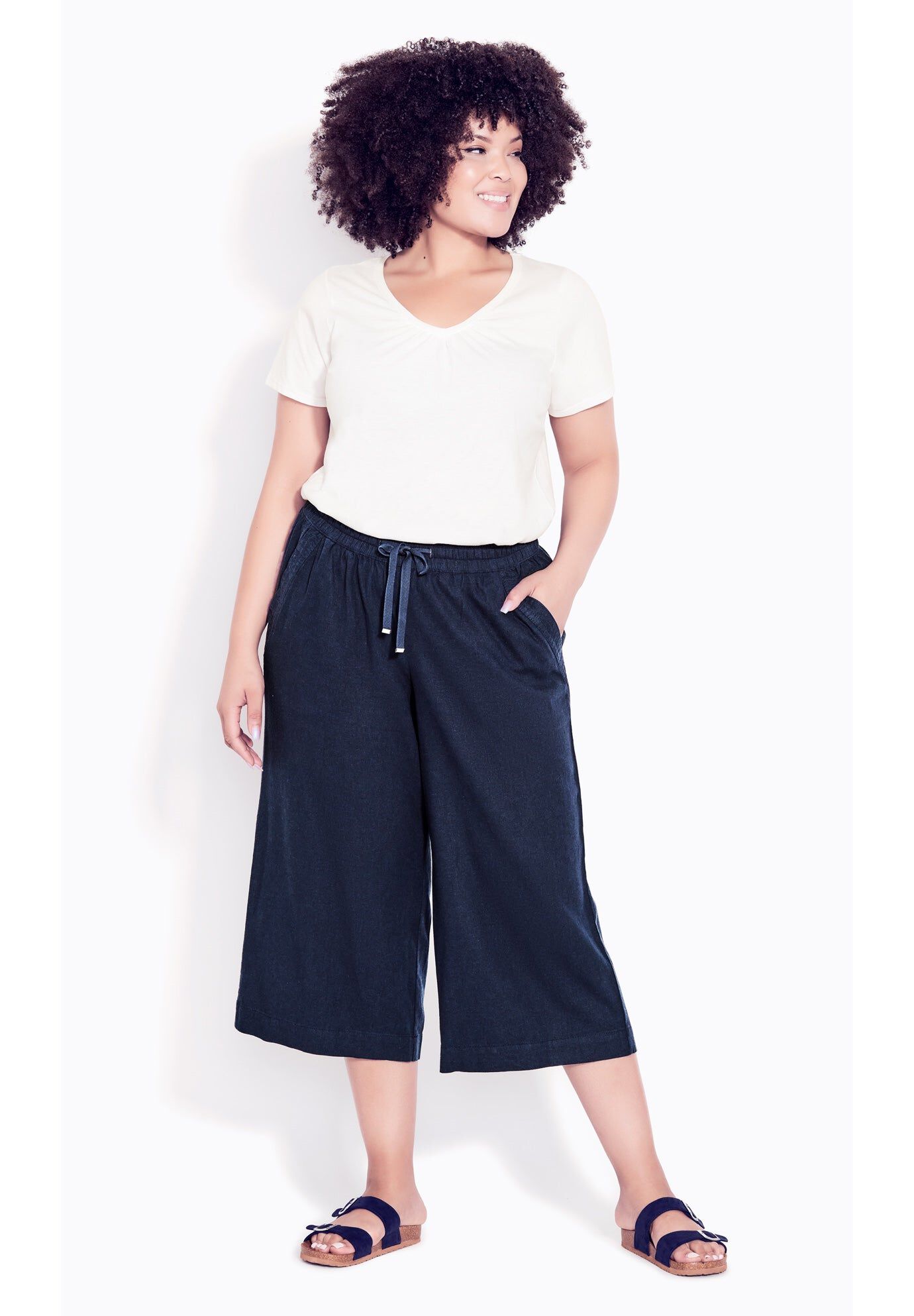 Wide Leg Crop Pant | Fullbeauty Outlet