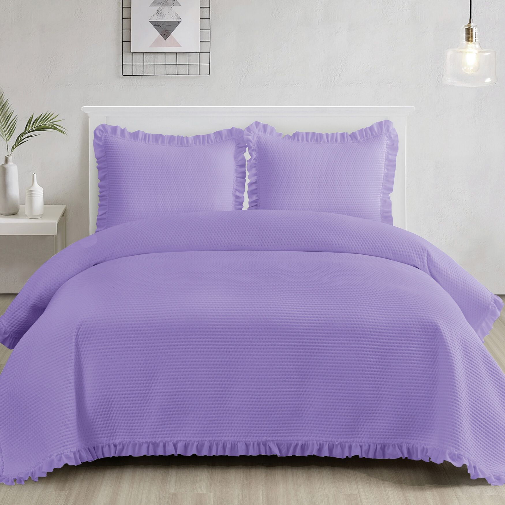 Ruffled Quilt Set | Fullbeauty Outlet