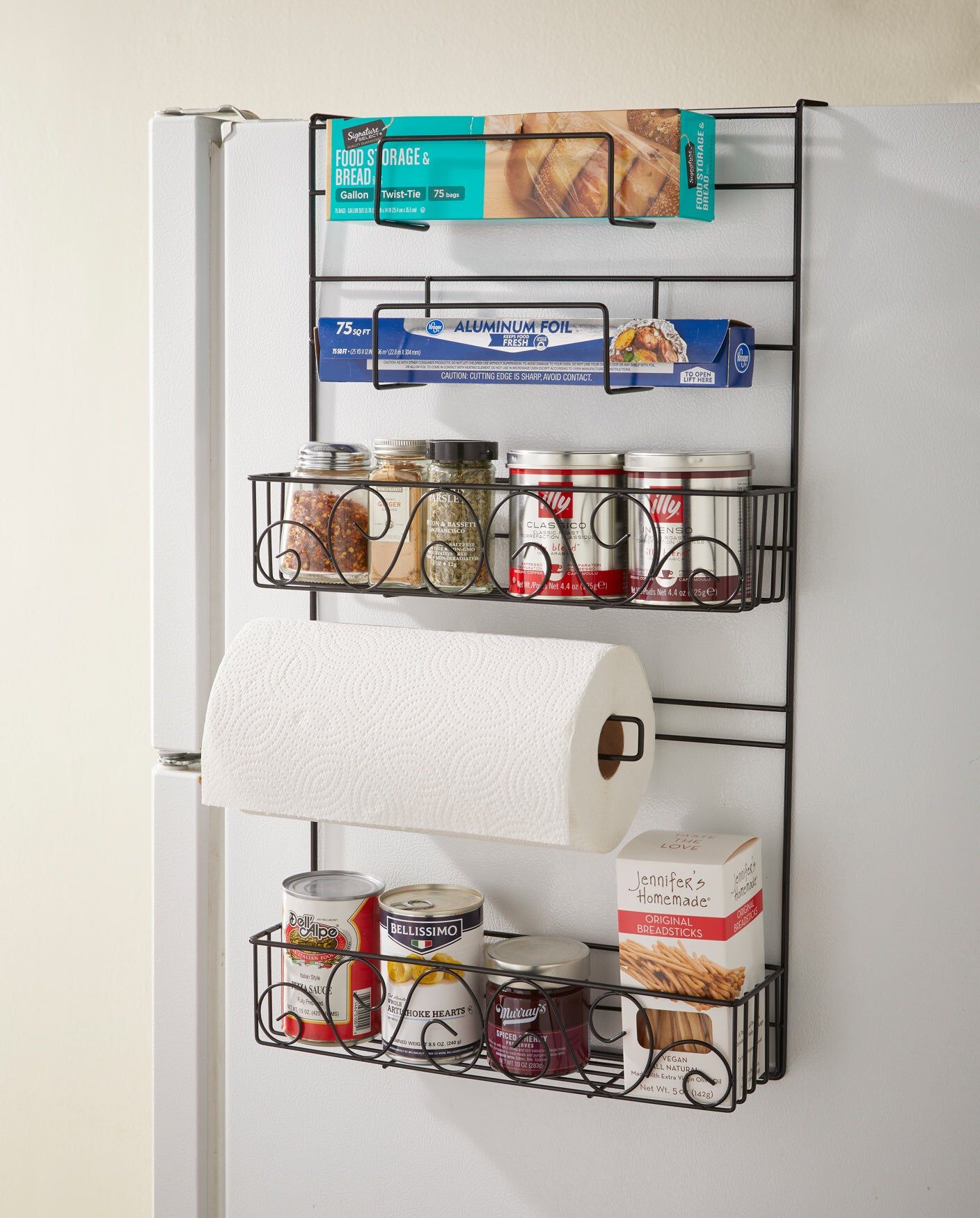 Scroll Refrigerator Side Storage Rack | Fullbeauty Outlet