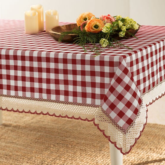 Buffalo Check Tablecloth - 60-in x 84-in | Fullbeauty Outlet