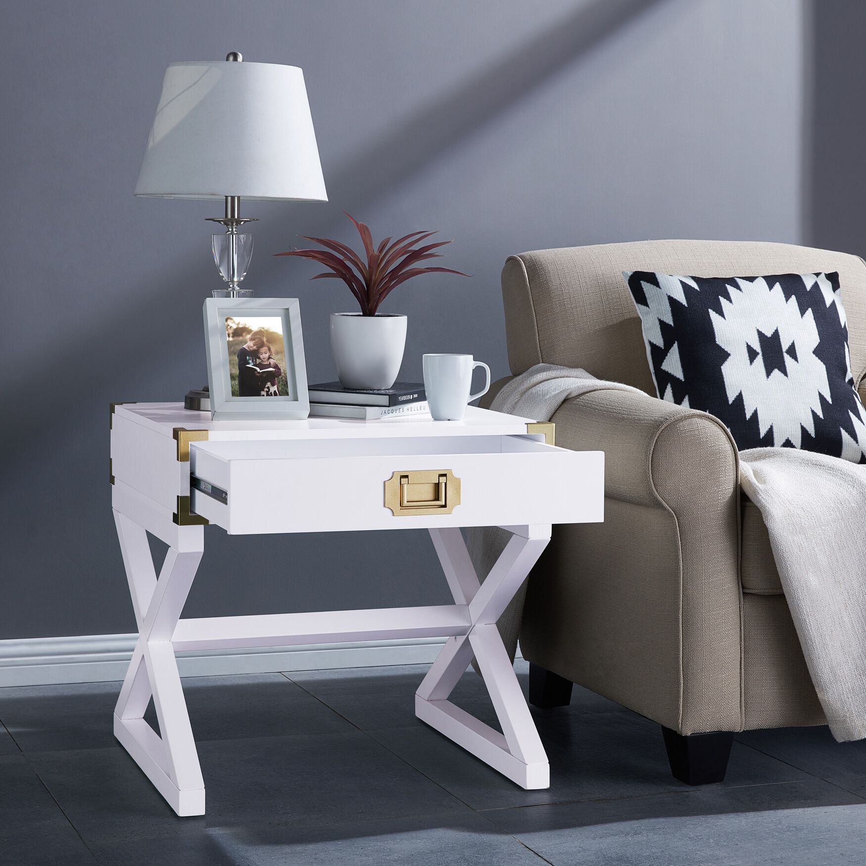 Campaign End Table | Fullbeauty Outlet