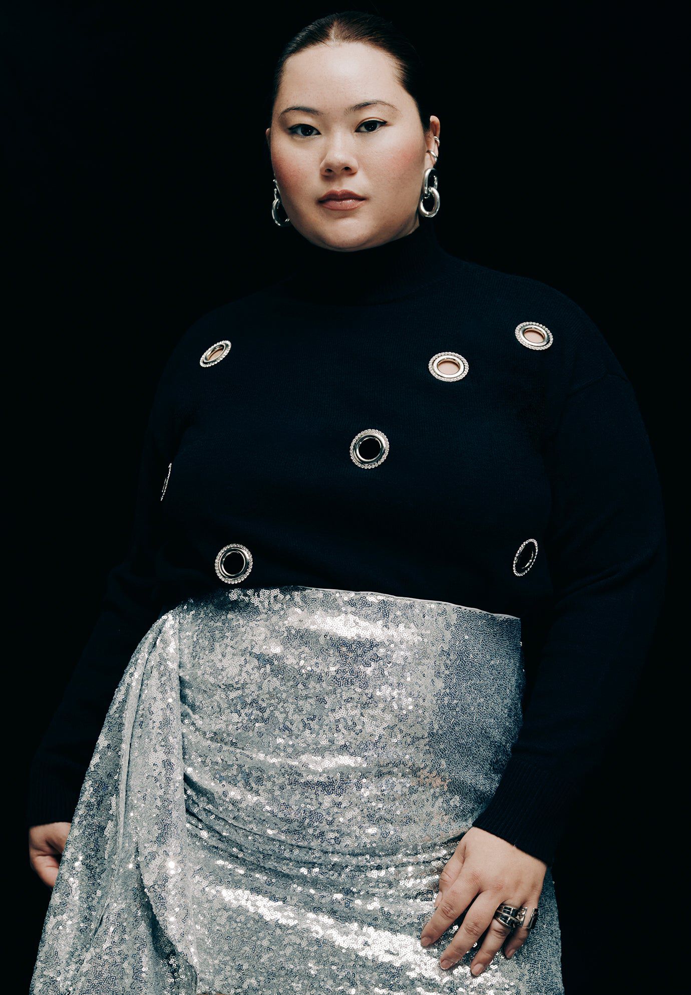 Oversized Grommet Sweater | Fullbeauty Outlet