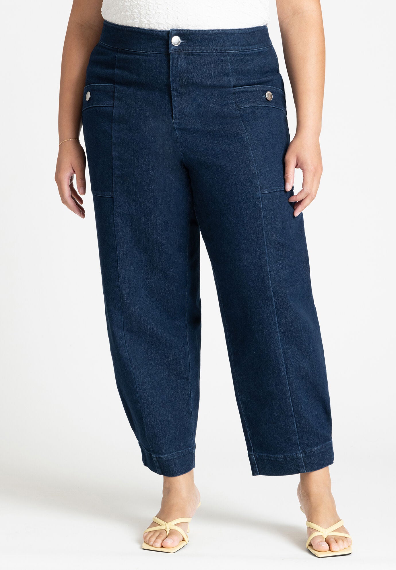 Patch Pocket Denim Trouser | Fullbeauty Outlet
