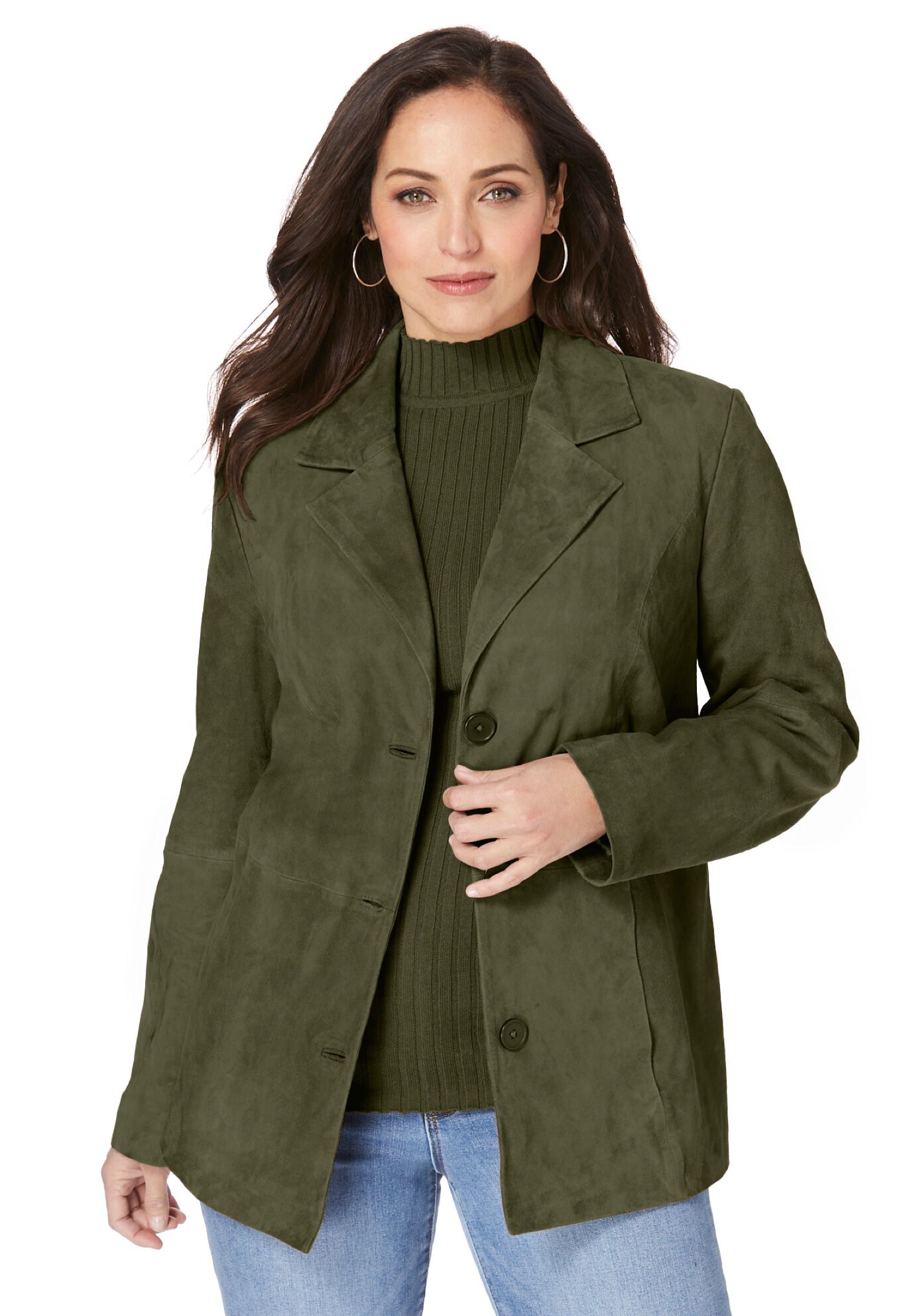 Suede Blazer | Fullbeauty Outlet