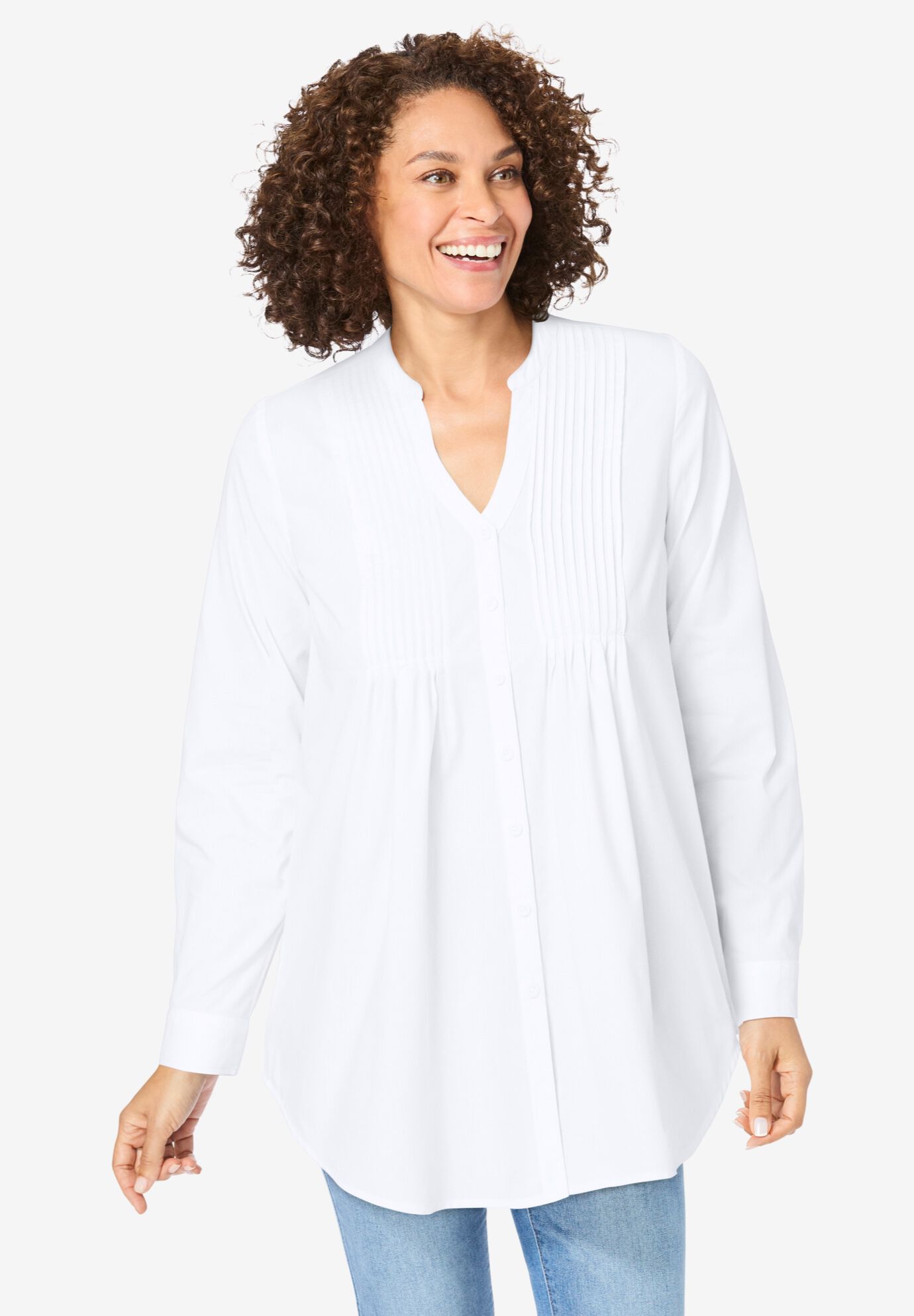 Perfect Pintuck Tunic | Fullbeauty Outlet