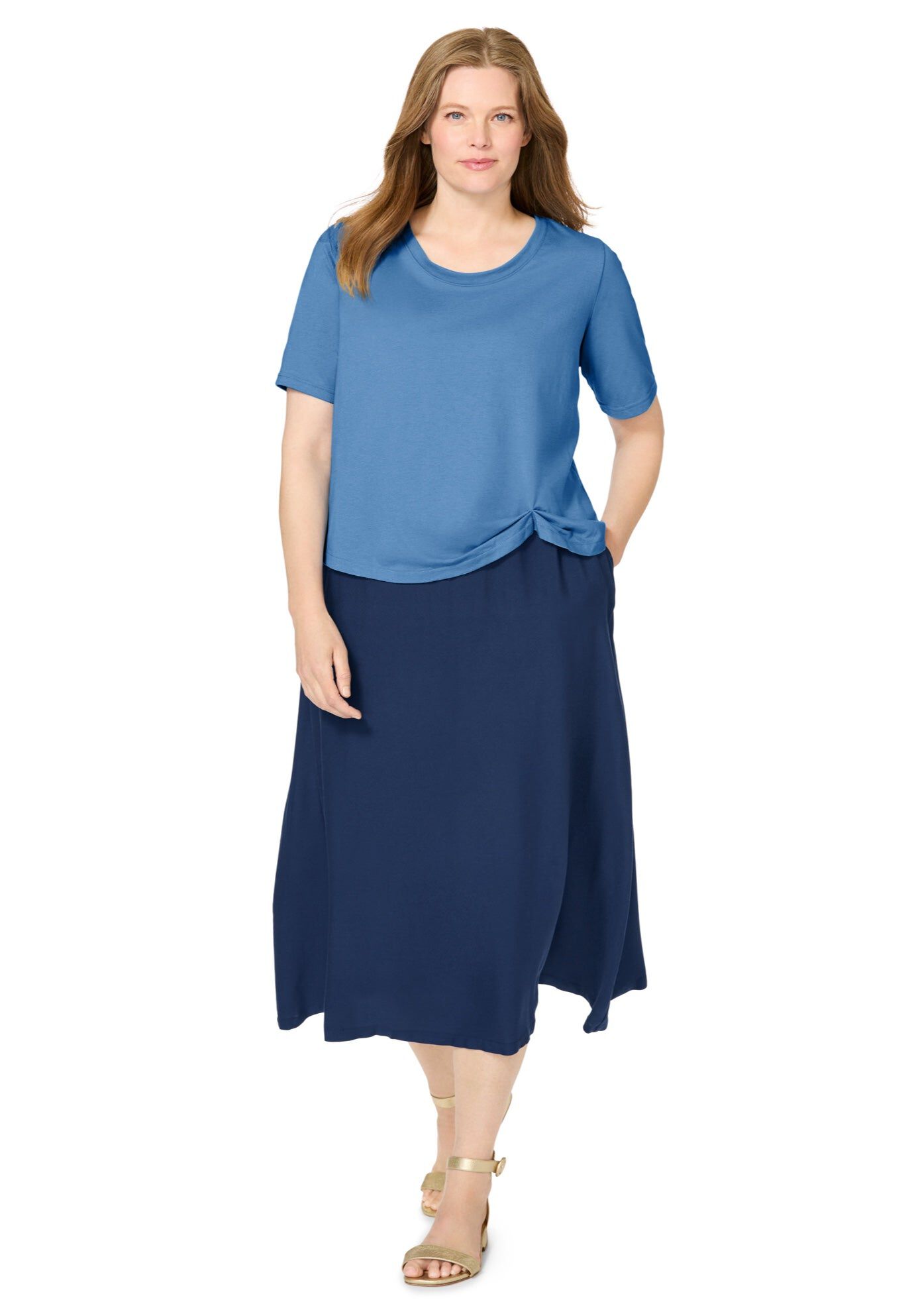 Two-fer Tee Dress | Fullbeauty Outlet