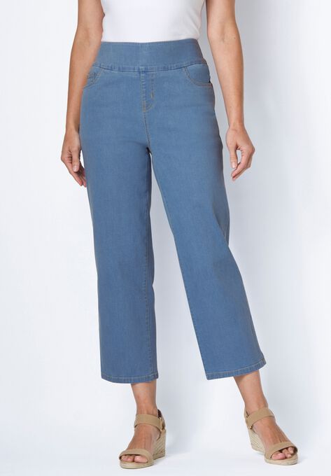 Pull On Denim Capri Fullbeauty Outlet