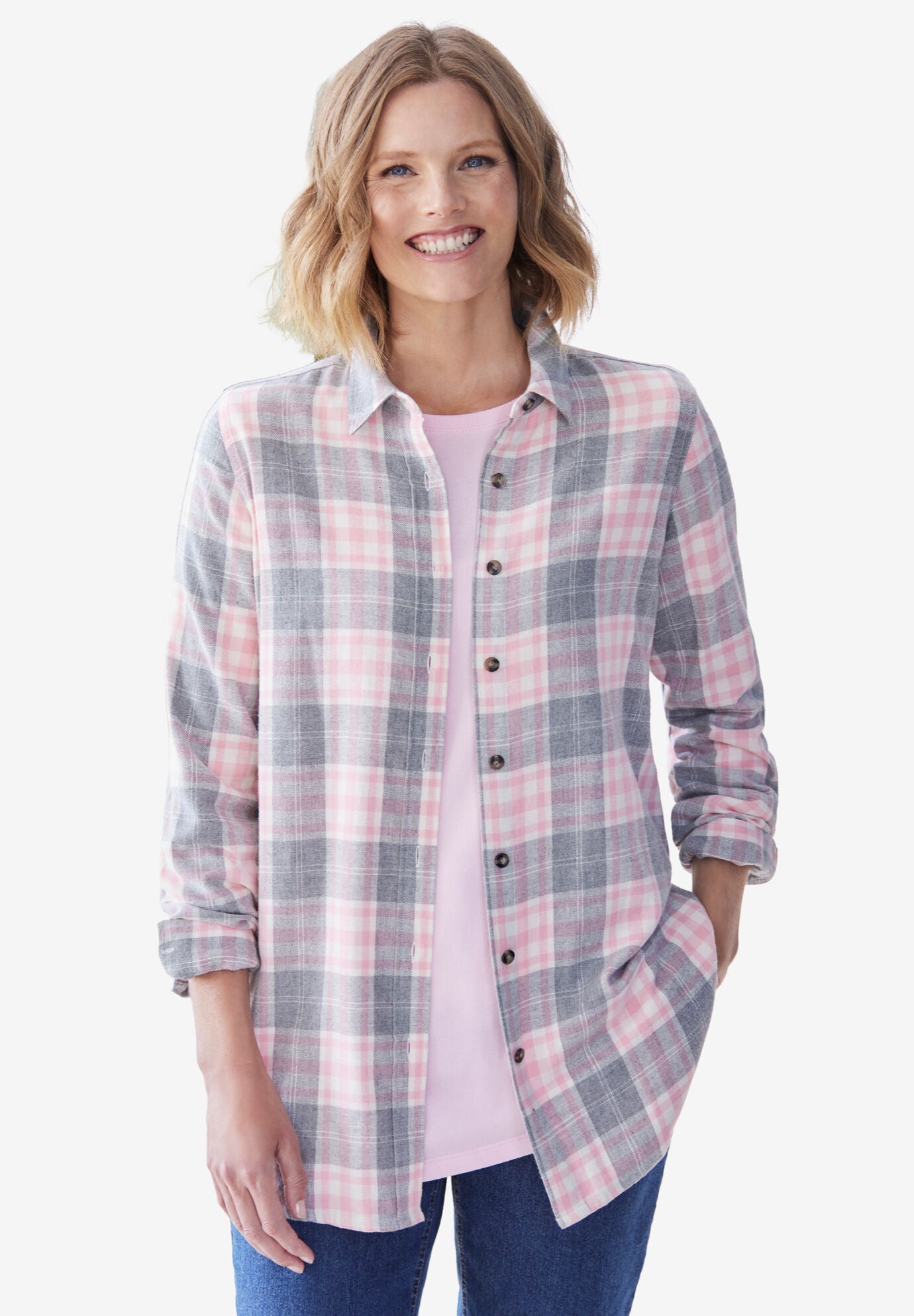 Classic Flannel Shirt | Fullbeauty Outlet