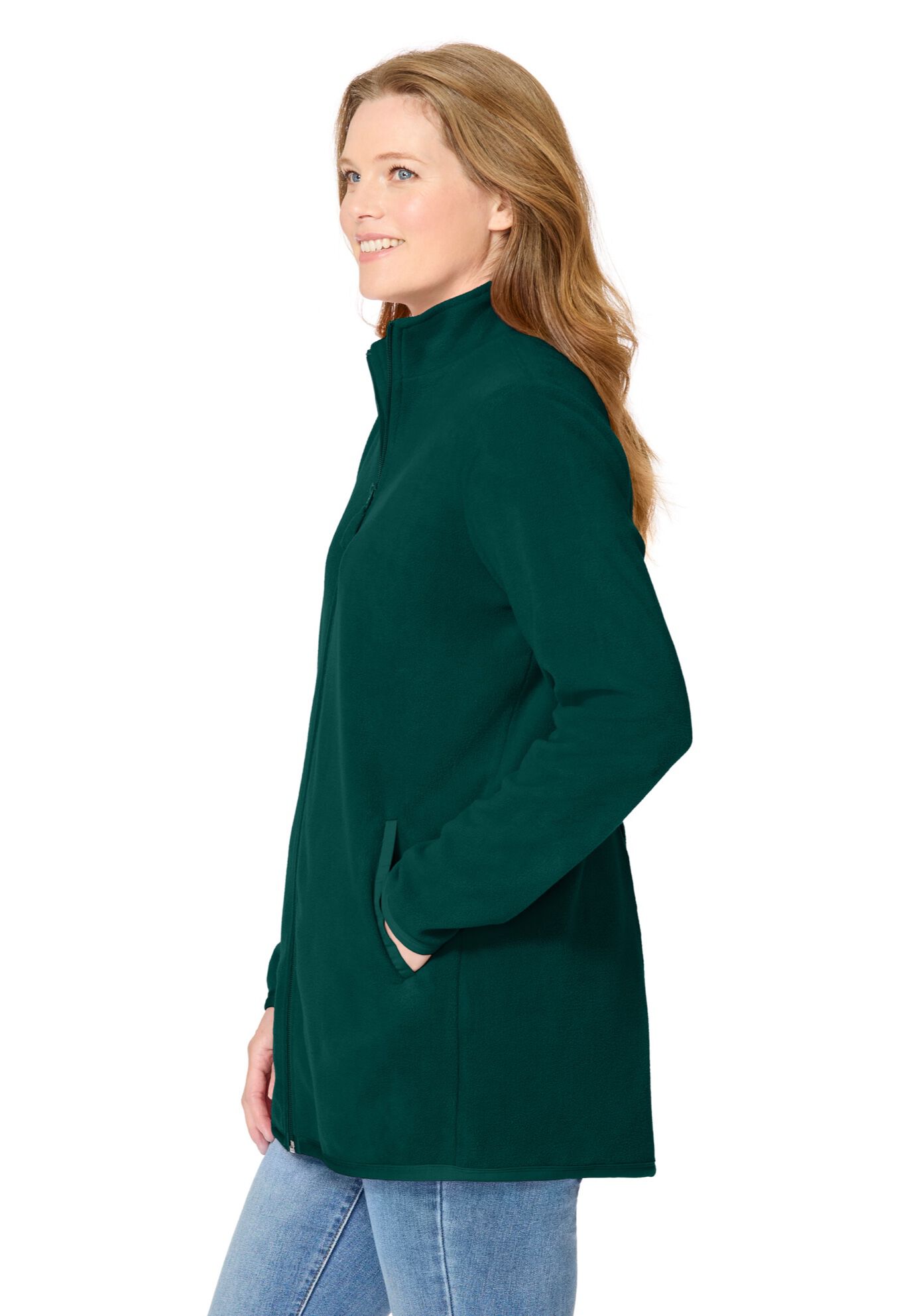Zip-Front Microfleece Jacket | Fullbeauty Outlet