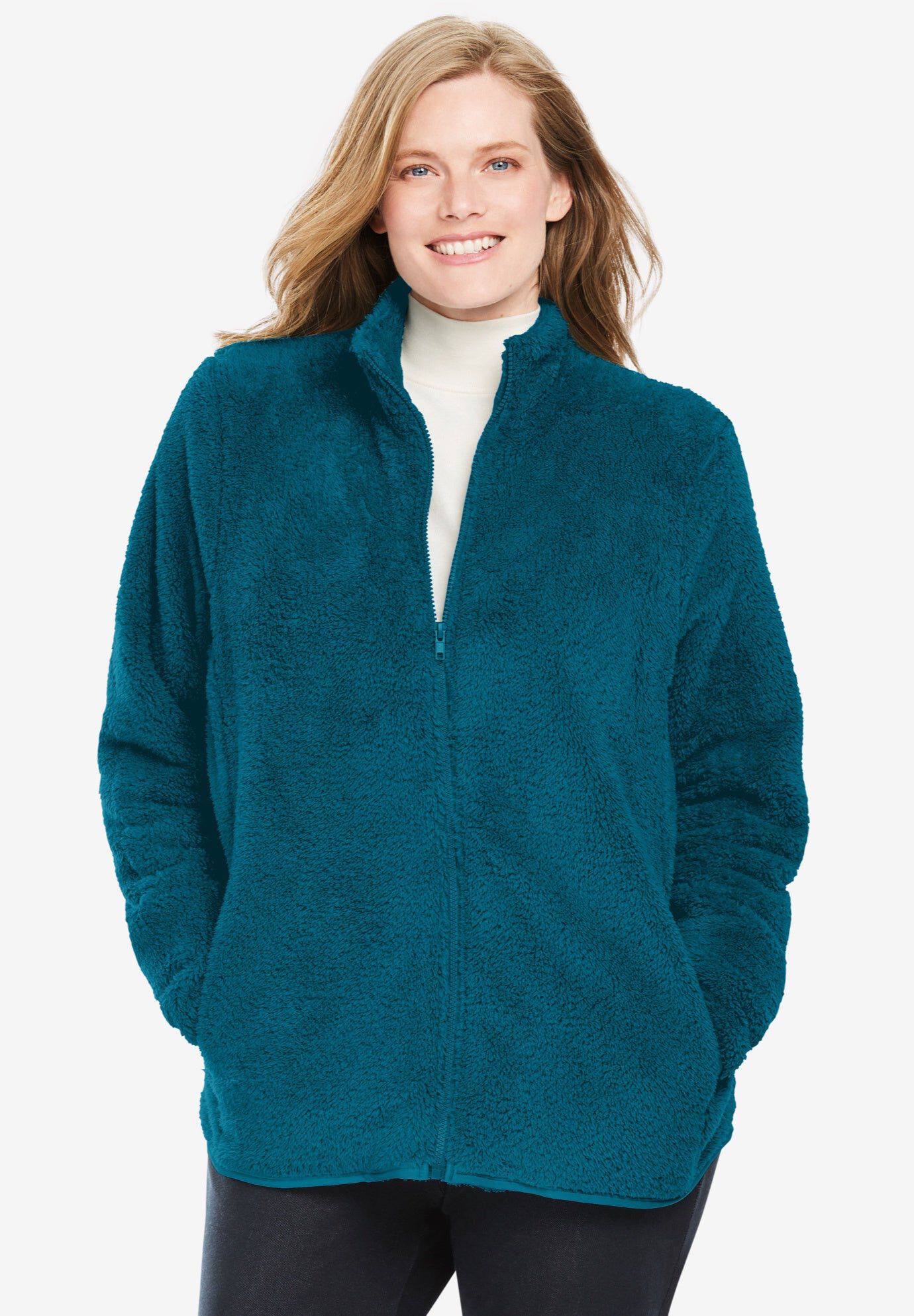 Fluffy Fleece Jacket | Fullbeauty Outlet