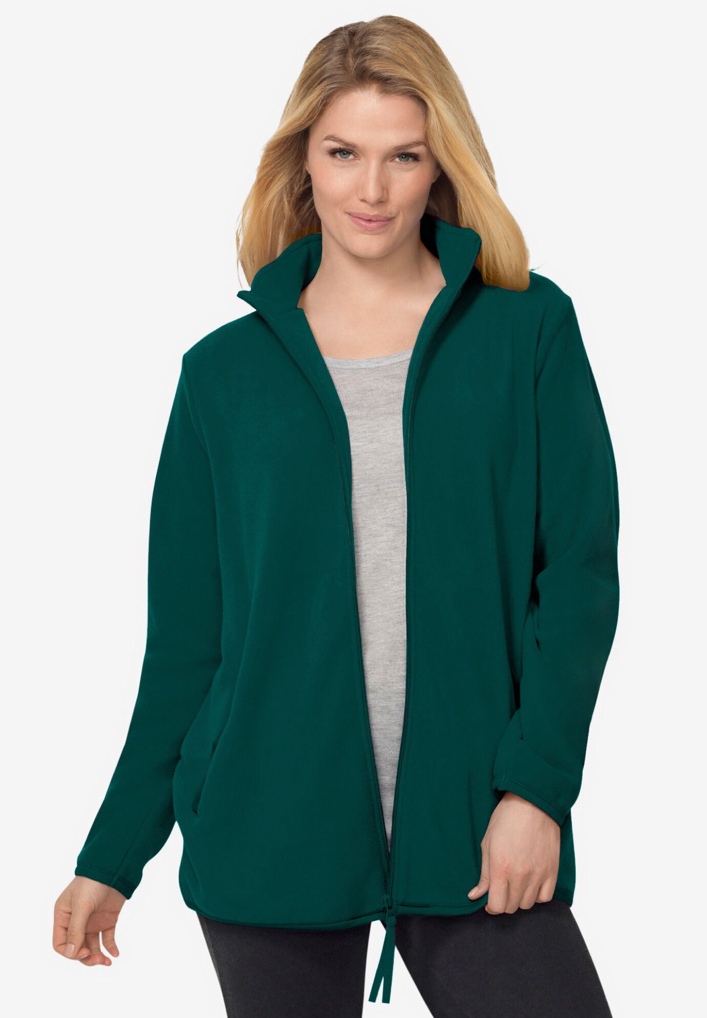 Zip-Front Microfleece Jacket | Fullbeauty Outlet