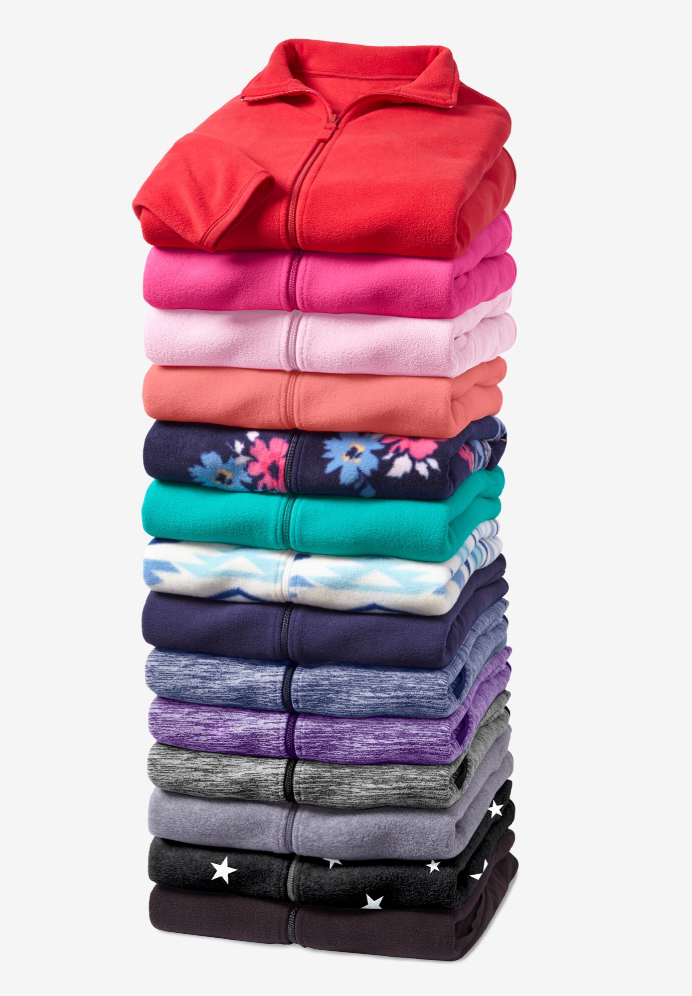 Zip-Front Microfleece Jacket | Fullbeauty Outlet