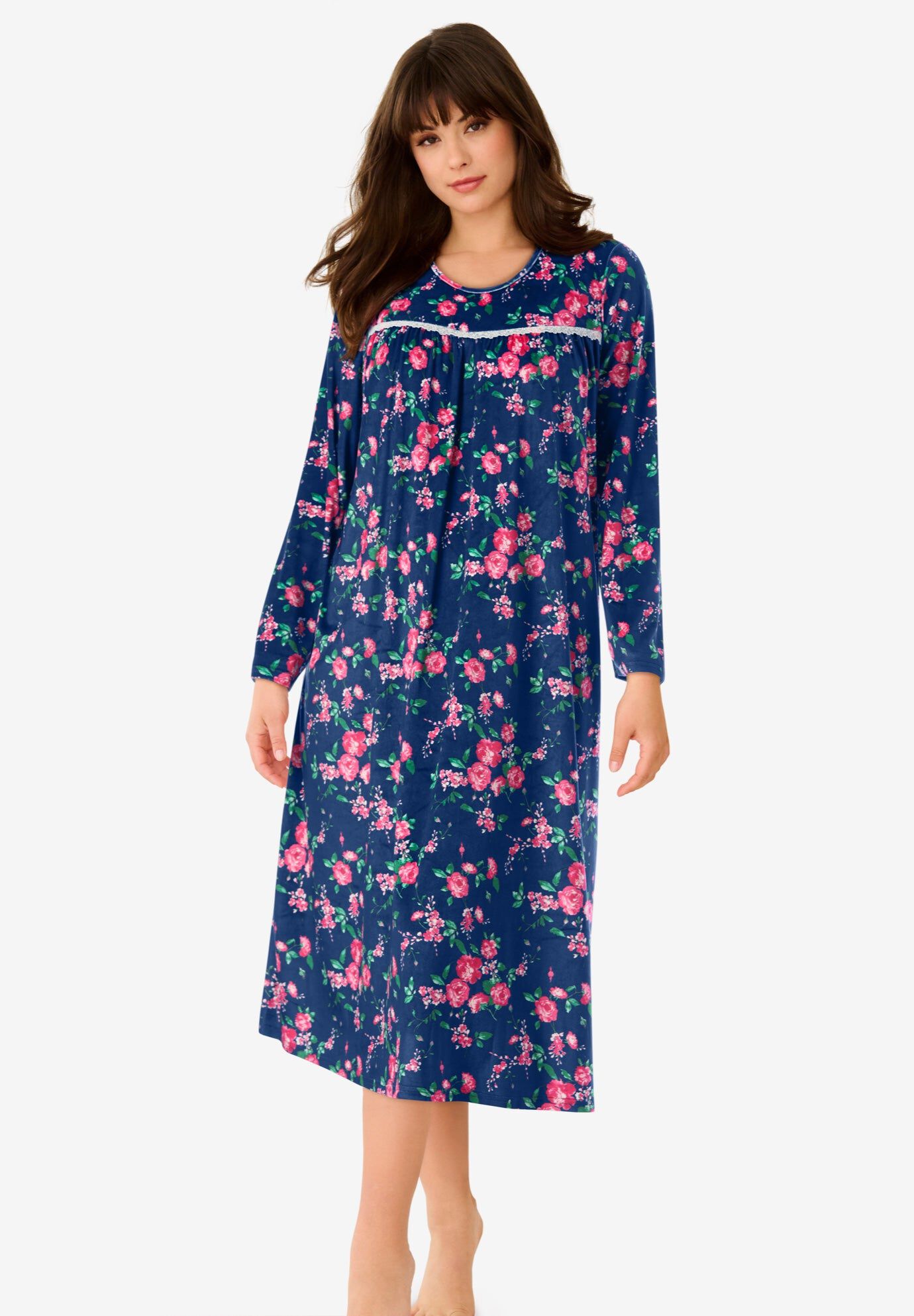Only Necessities® Velour Gown | Fullbeauty Outlet