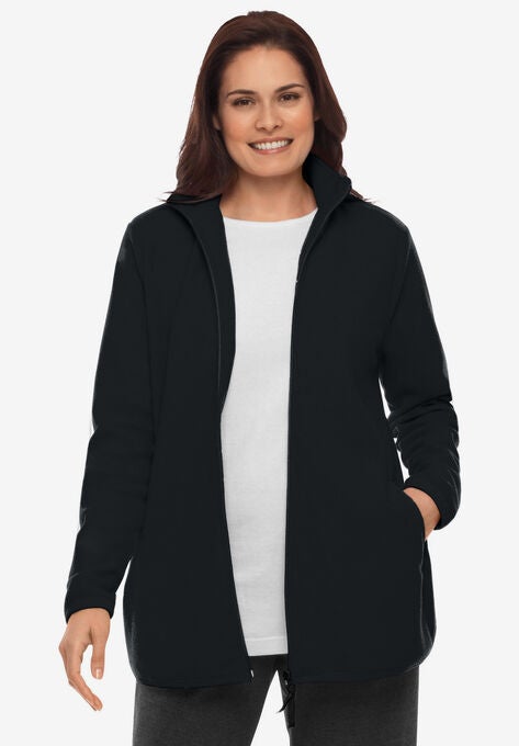 Zip-Front Microfleece Jacket | Fullbeauty Outlet
