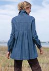Pleat-Back Denim Jacket | Fullbeauty Outlet