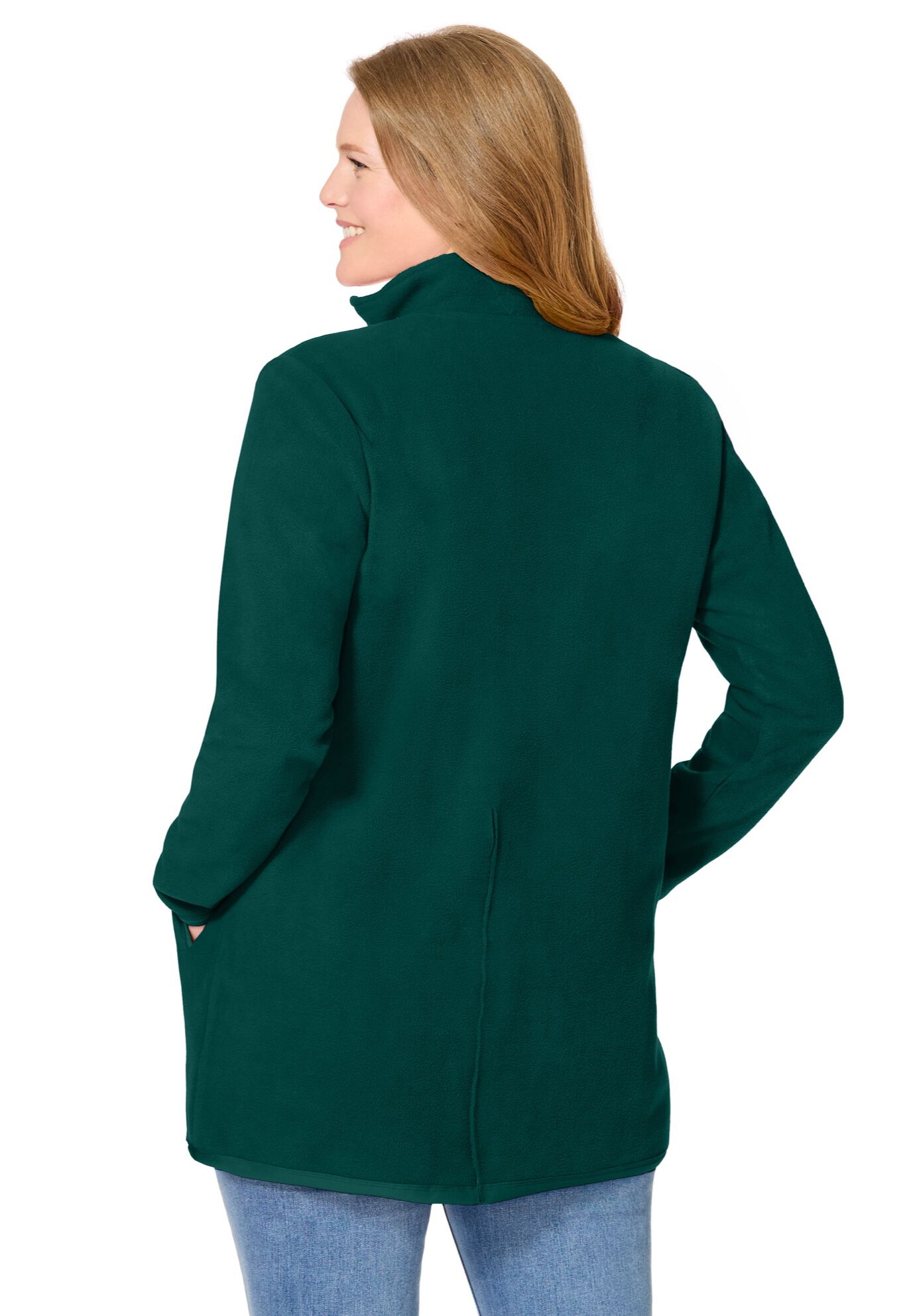 Zip-Front Microfleece Jacket | Fullbeauty Outlet