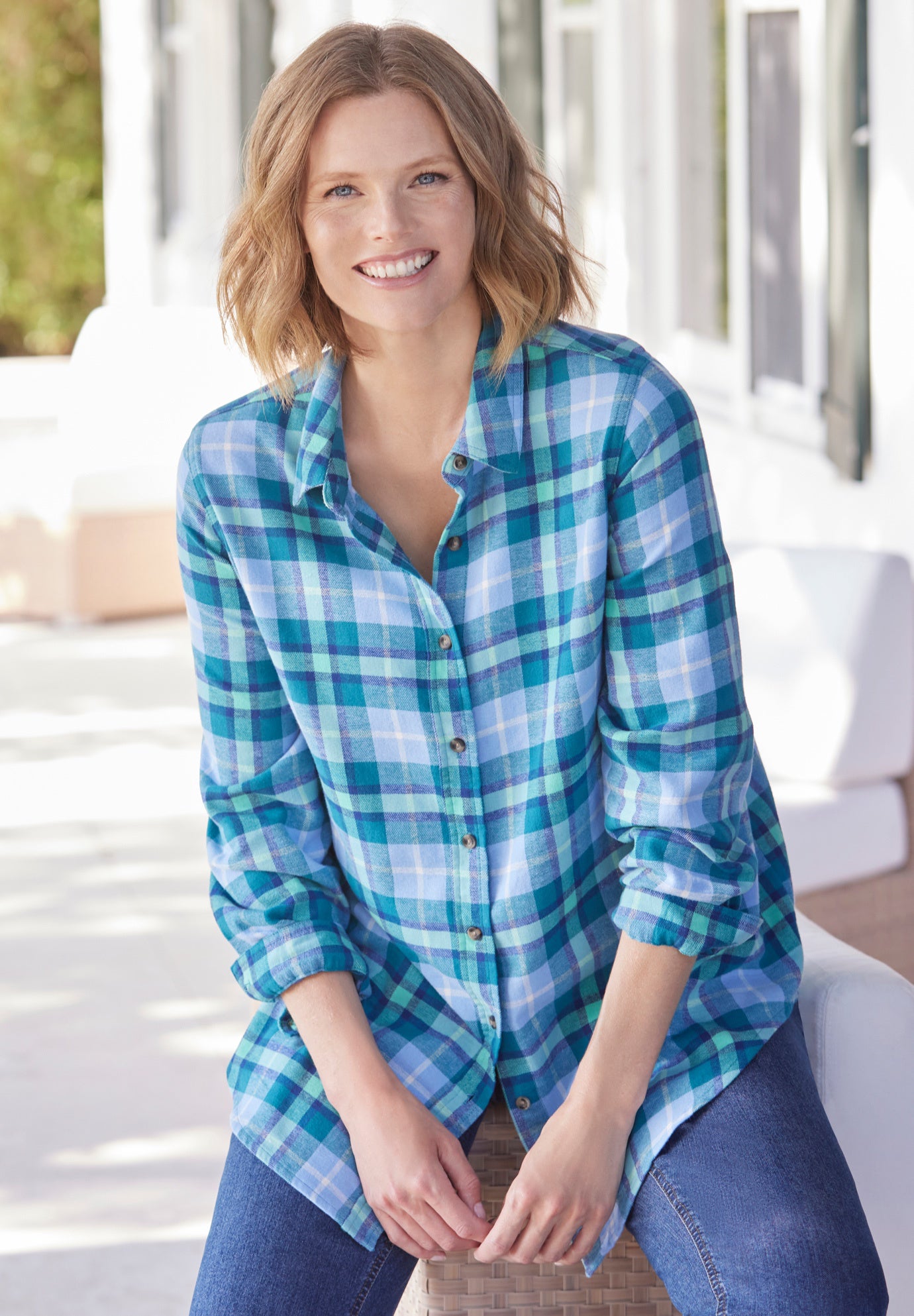 Classic Flannel Shirt | Fullbeauty Outlet