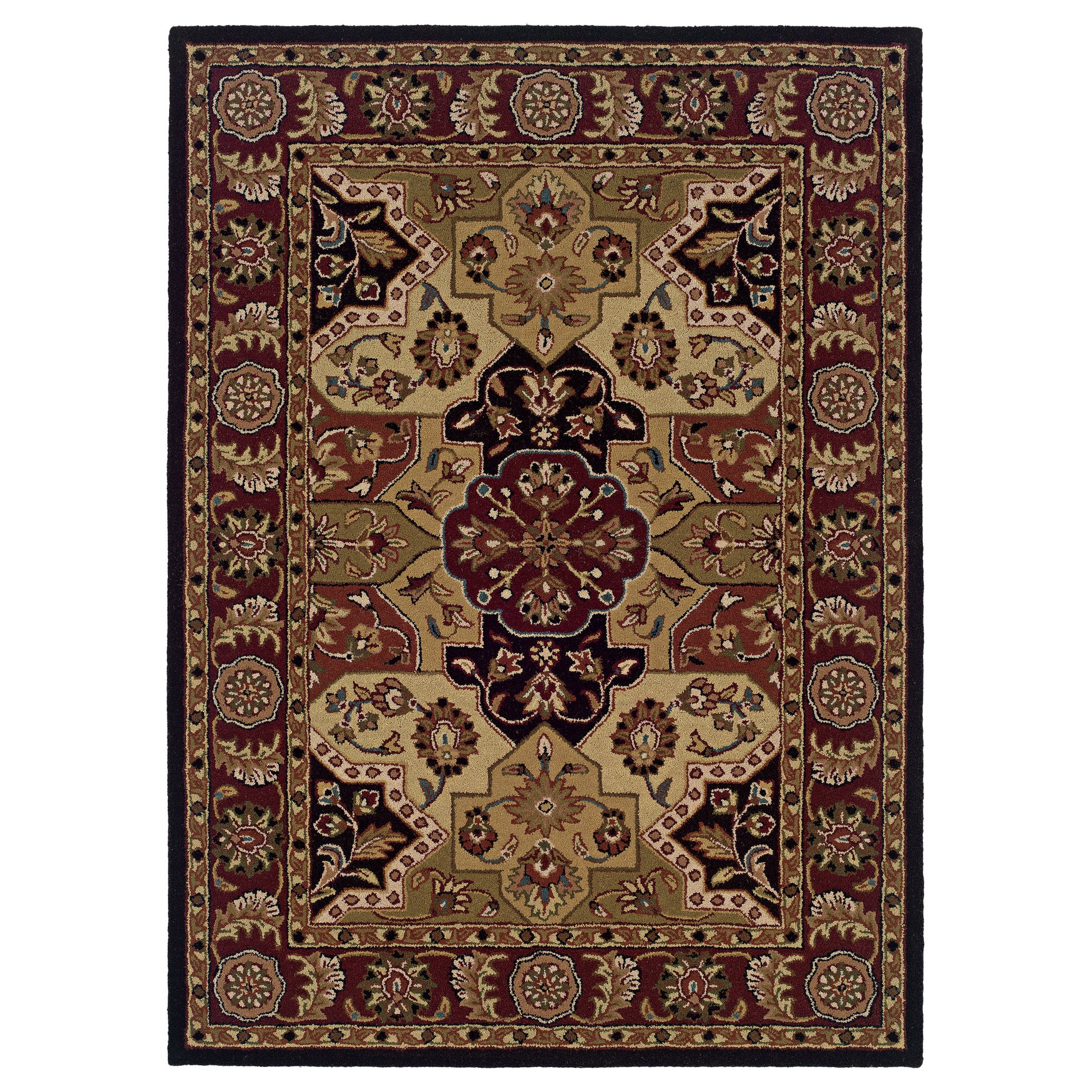 Trio Traditional Burgundy 2'X3' Area Rug | Fullbeauty Outlet