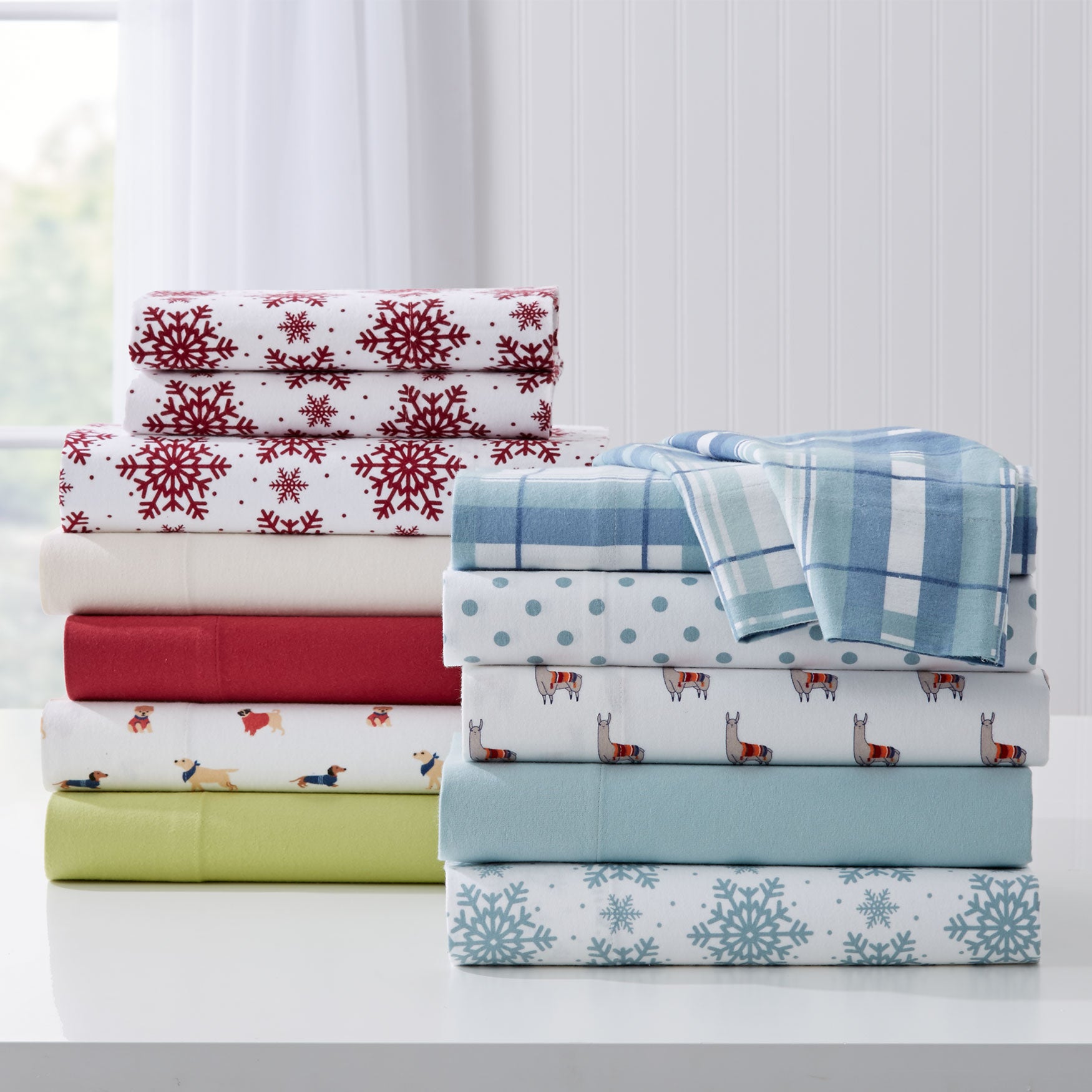 Cotton Flannel Print Sheet Set | Fullbeauty