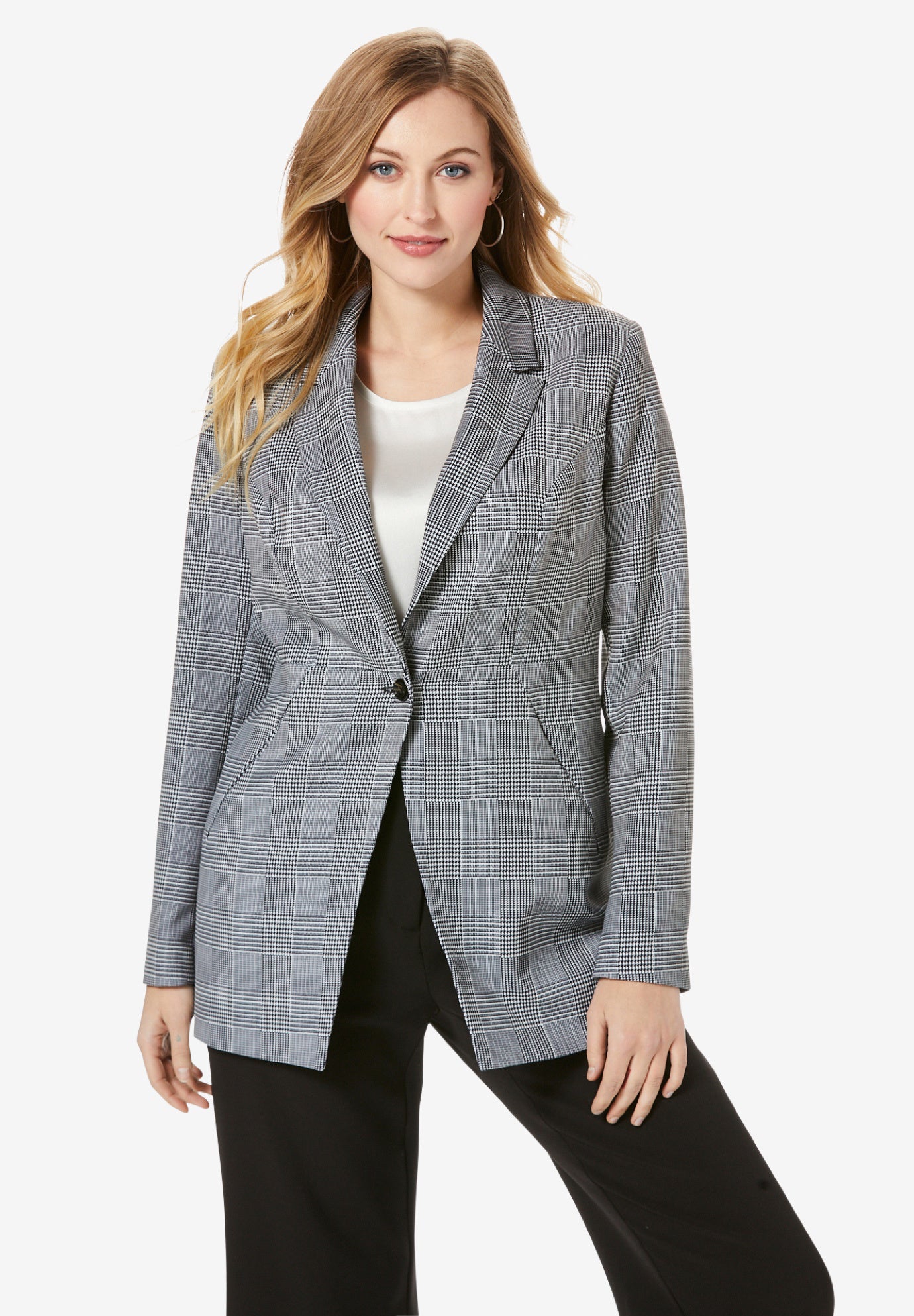 Bi-Stretch Blazer | Fullbeauty Outlet