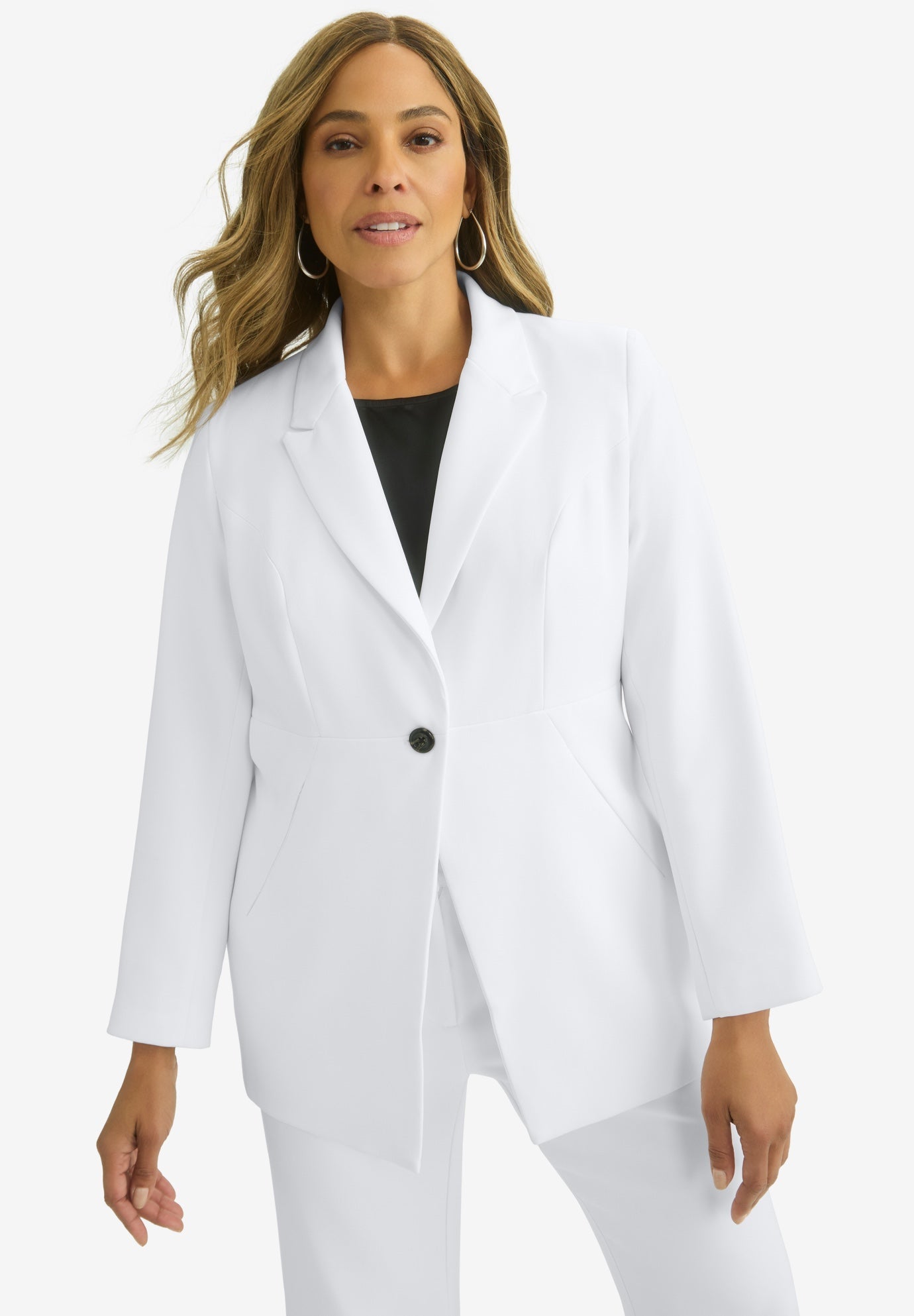 Bi-Stretch Blazer | Fullbeauty Outlet