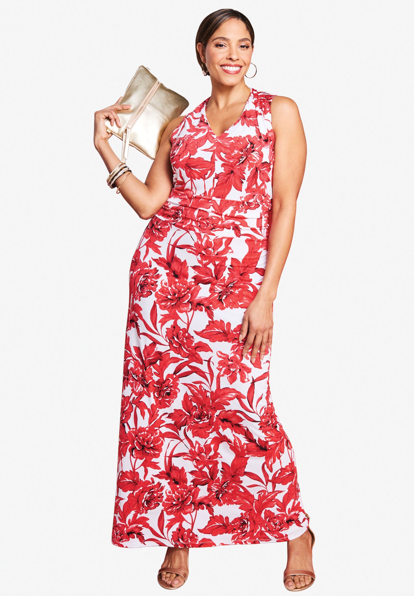 V-Neck Maxi Dress | Fullbeauty Outlet