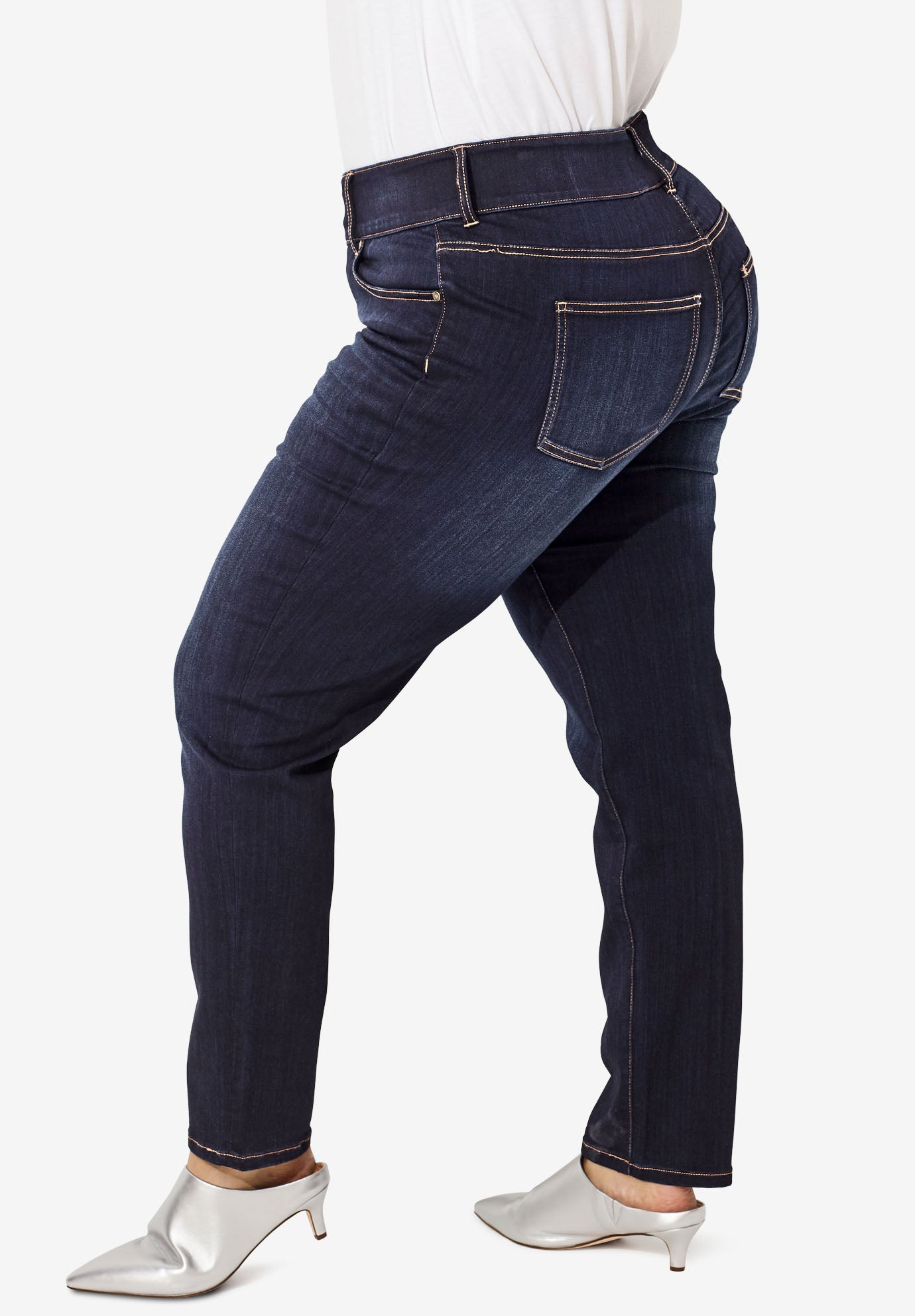 The Straight Leg Curvy Jean By Denim 24 7® Fullbeauty Outlet