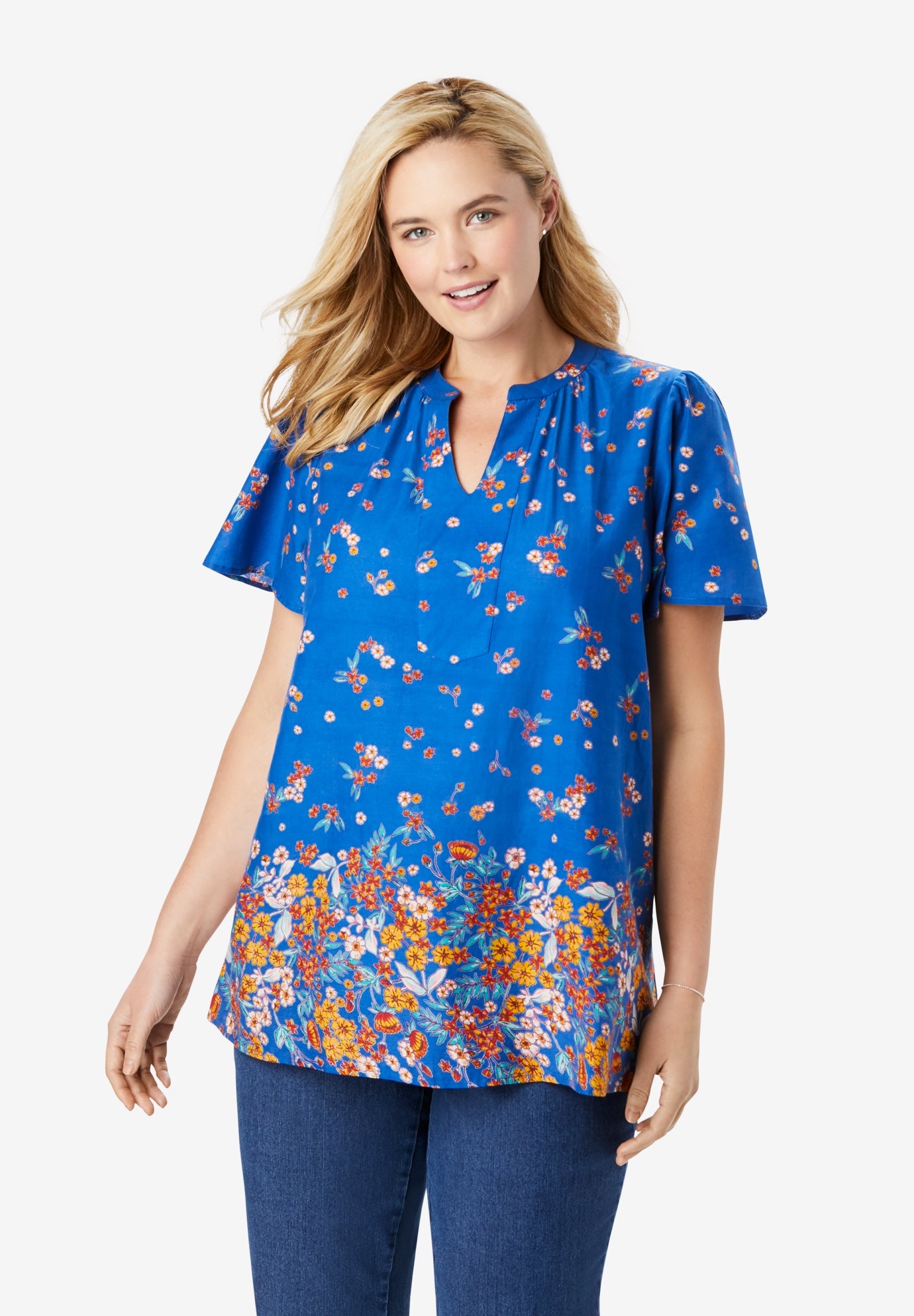 Flutter Sleeve Blouse Fullbeauty Outlet