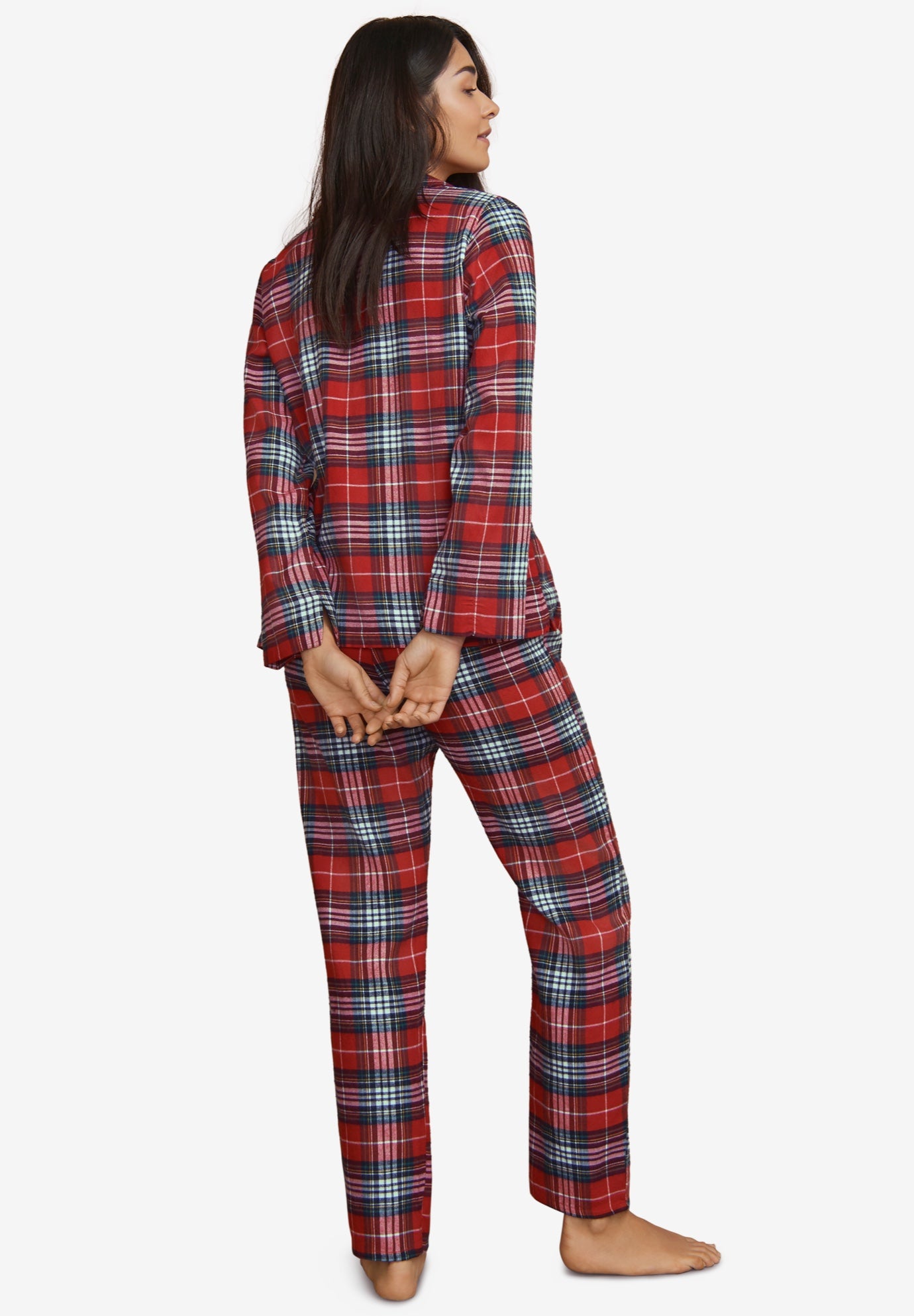 Plaid Flannel Pajama Set | Fullbeauty Outlet